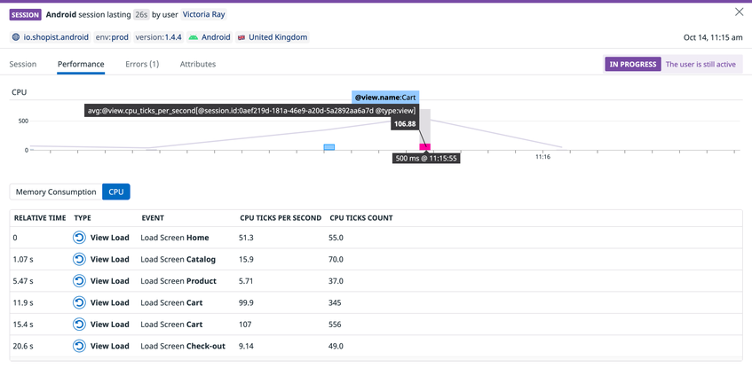 Monitor Mobile Vitals With Datadog | Datadog
