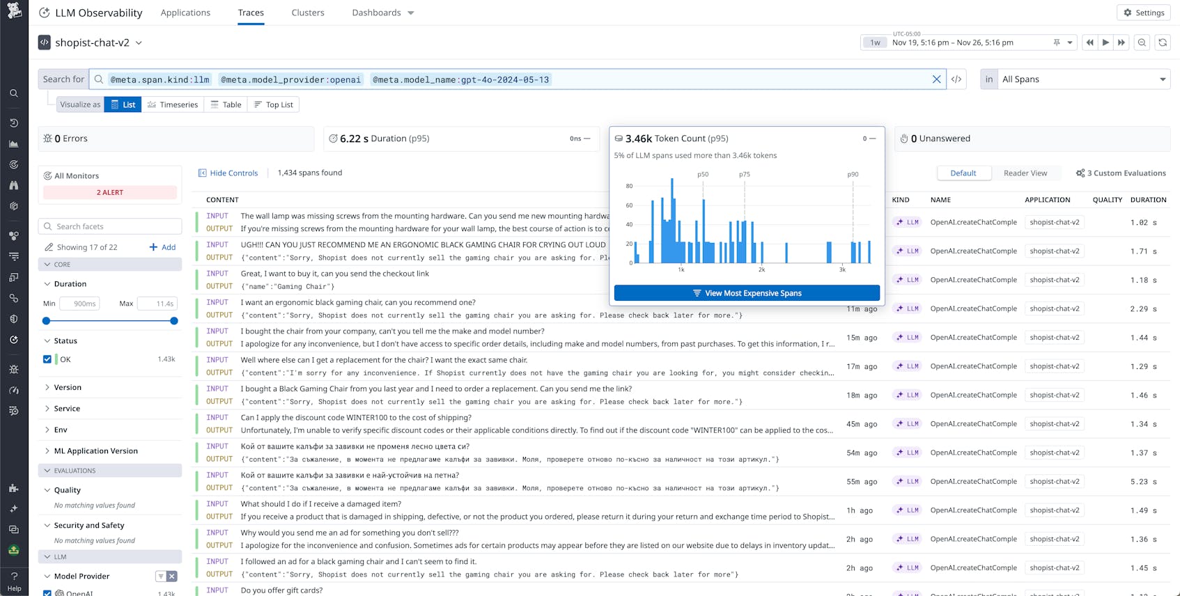 Monitor Your OpenAI LLM Spend With Cost Insights From Datadog | Datadog