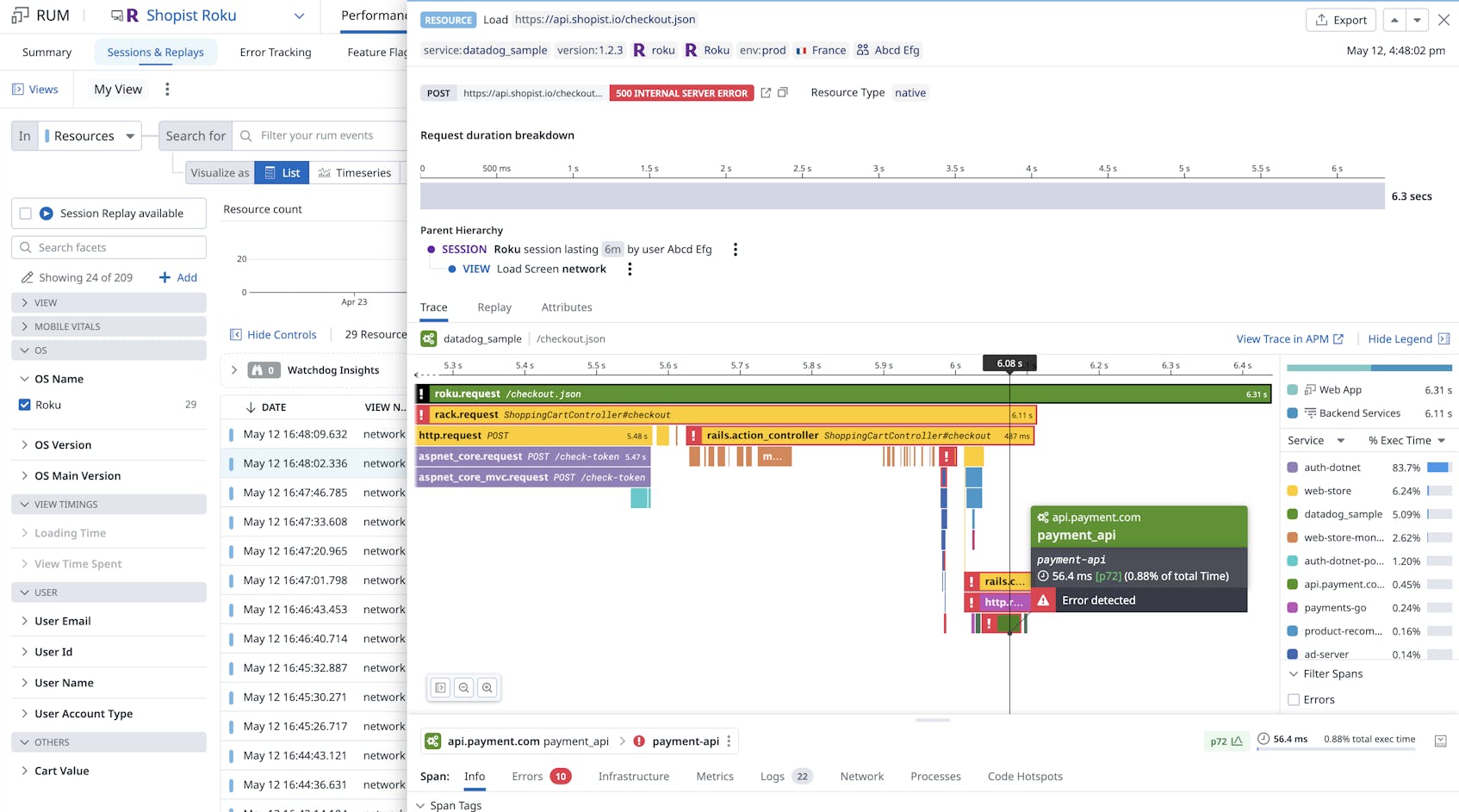 Monitor Your Roku Channels With Datadog RUM | Datadog