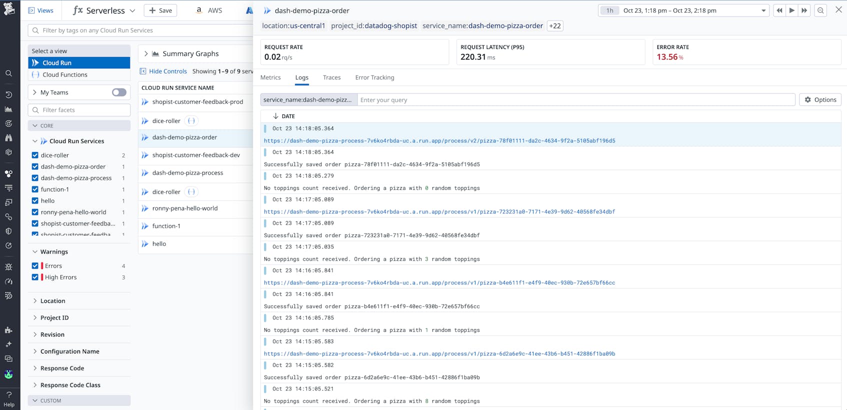 Monitor Cloud Run With Datadog | Datadog