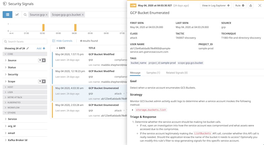 Best Practices for Monitoring GCP Audit Logs | Datadog