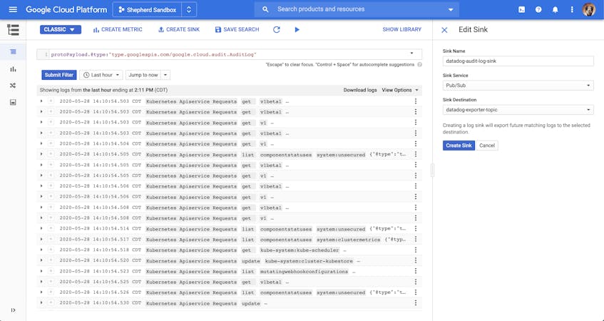 Best Practices for Monitoring GCP Audit Logs | Datadog