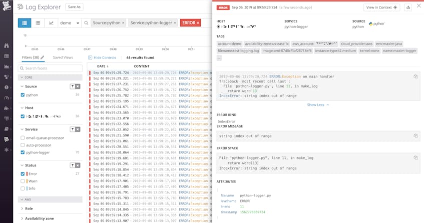 How to Collect and Manage All of Your Multi-Line Logs | Datadog