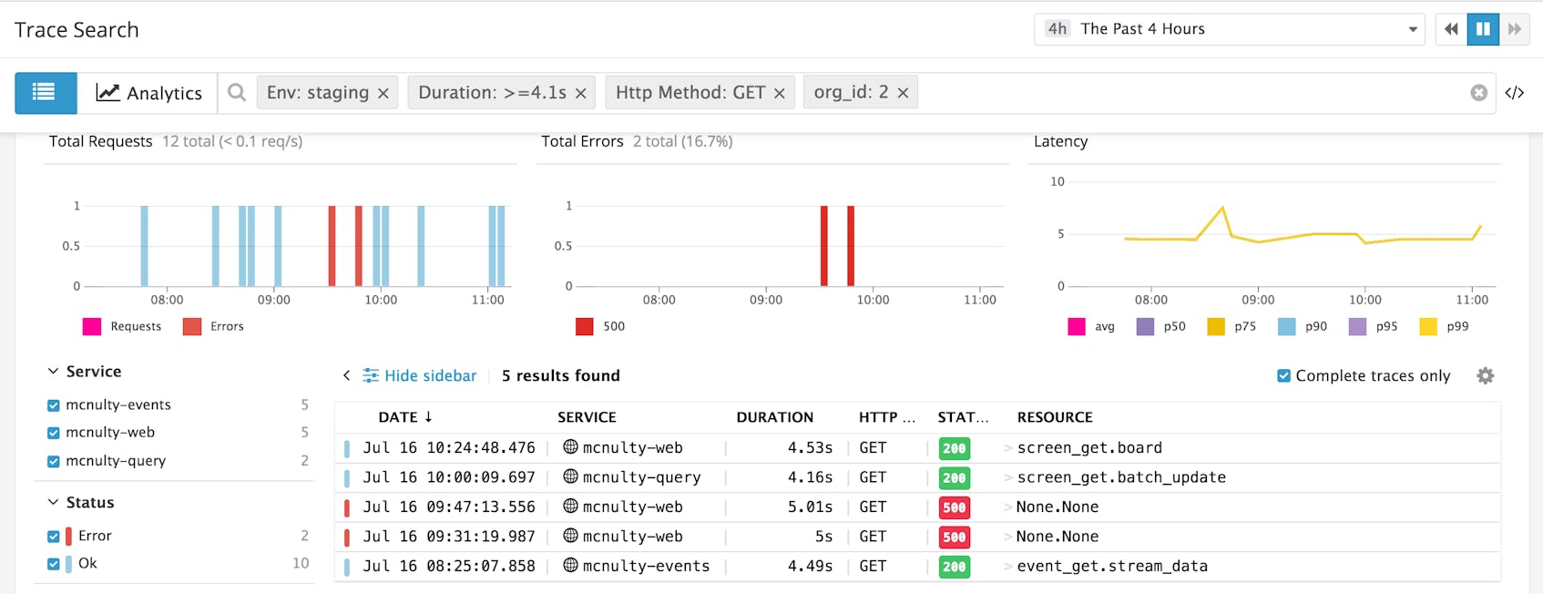 Node.js Monitoring With Datadog APM and Distributed Tracing | Datadog