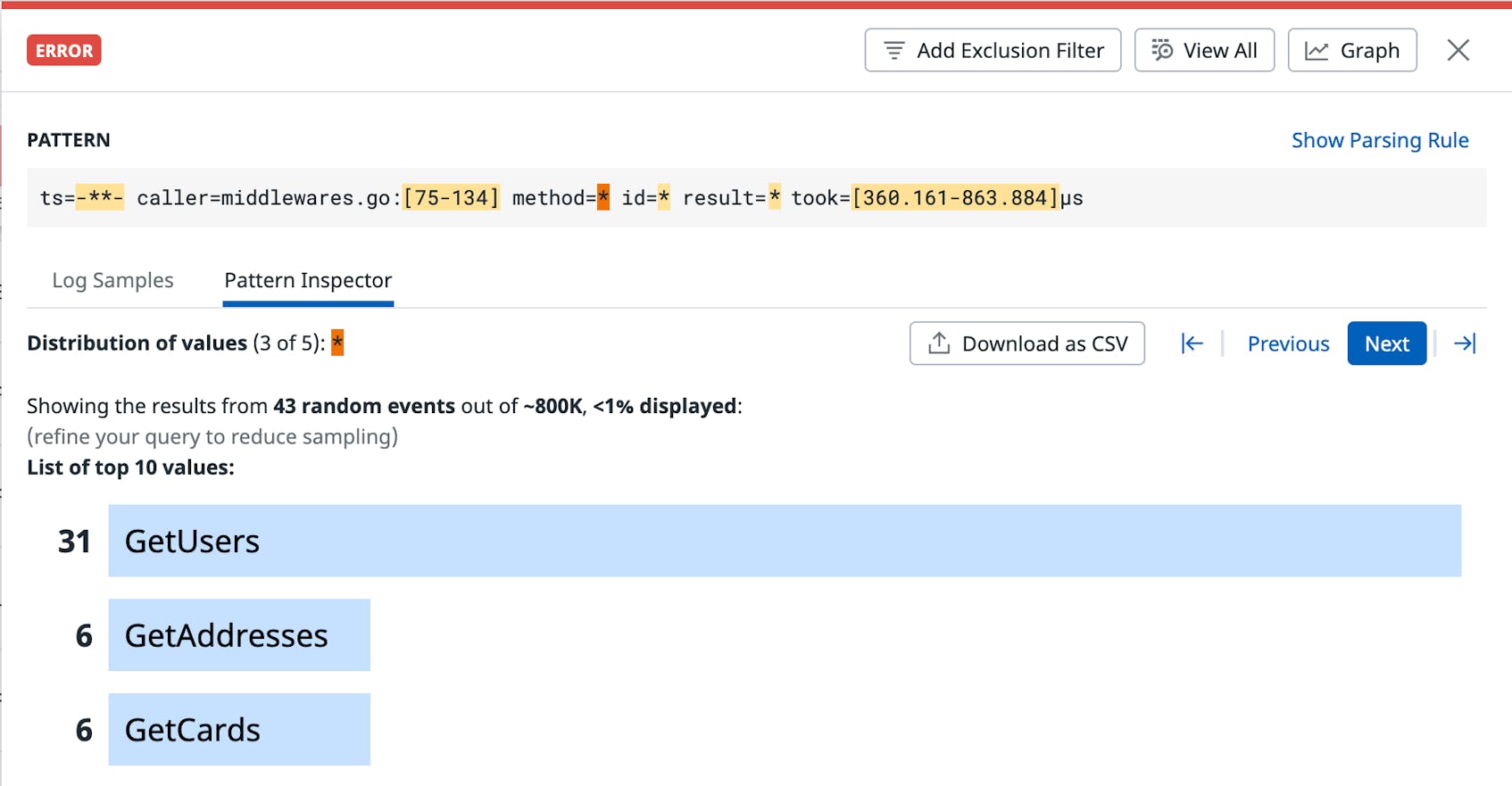 Discover the Values Behind Log Patterns With Pattern Inspector | Datadog