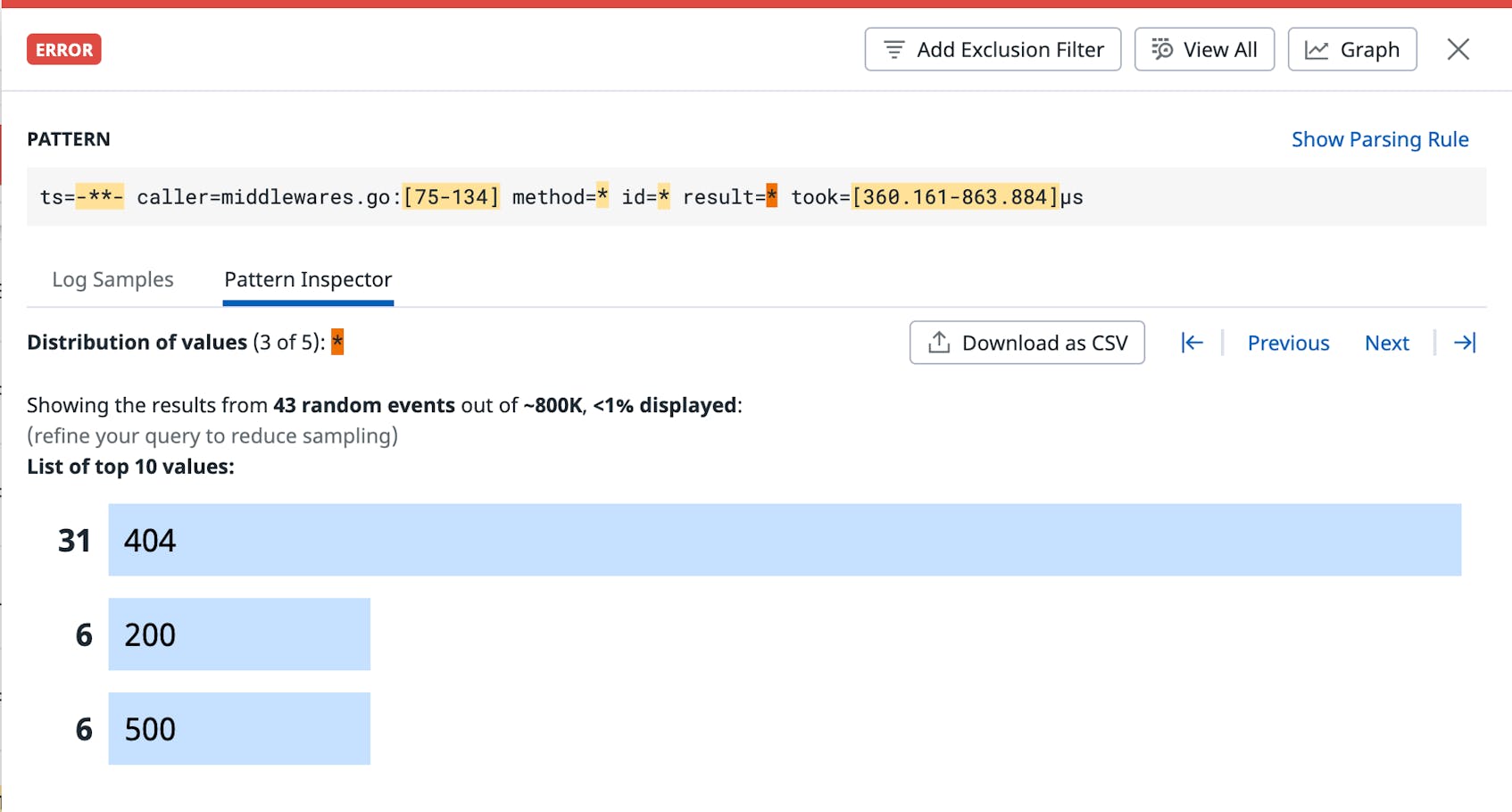 Discover the Values Behind Log Patterns With Pattern Inspector | Datadog