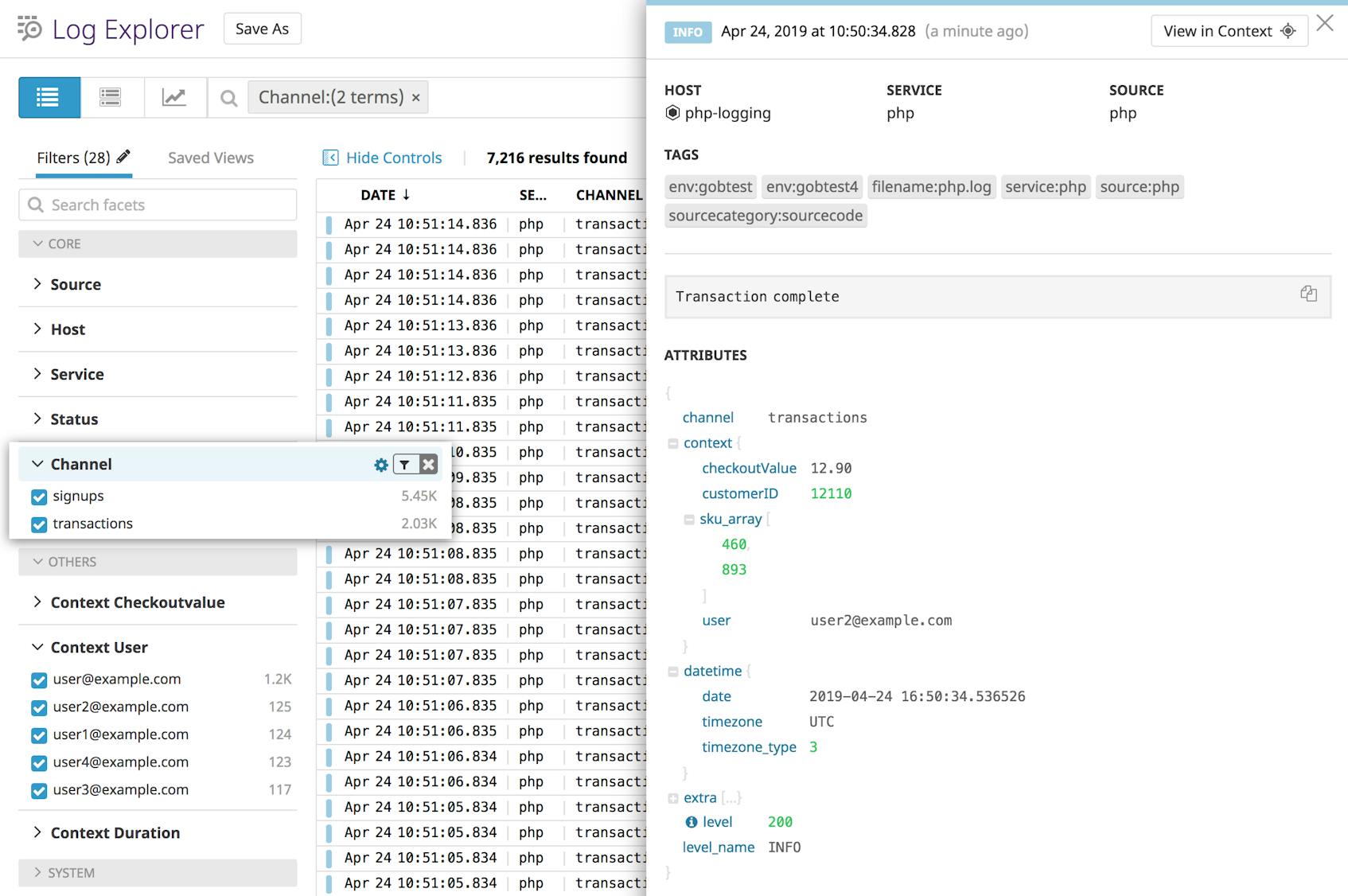PHP Logging: How to Collect, Customize, and Analyze PHP Logs | Datadog