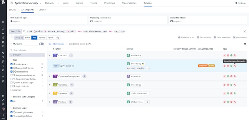 Mitigate the Primary API Security Risks | Datadog