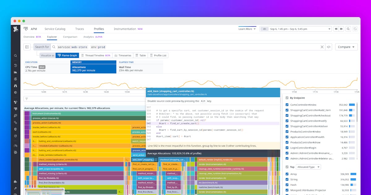 Optimize Ruby garbage collection activity with Datadog's allocations ... Optimize Ruby garbage collection activity with Datadog's allocations ...