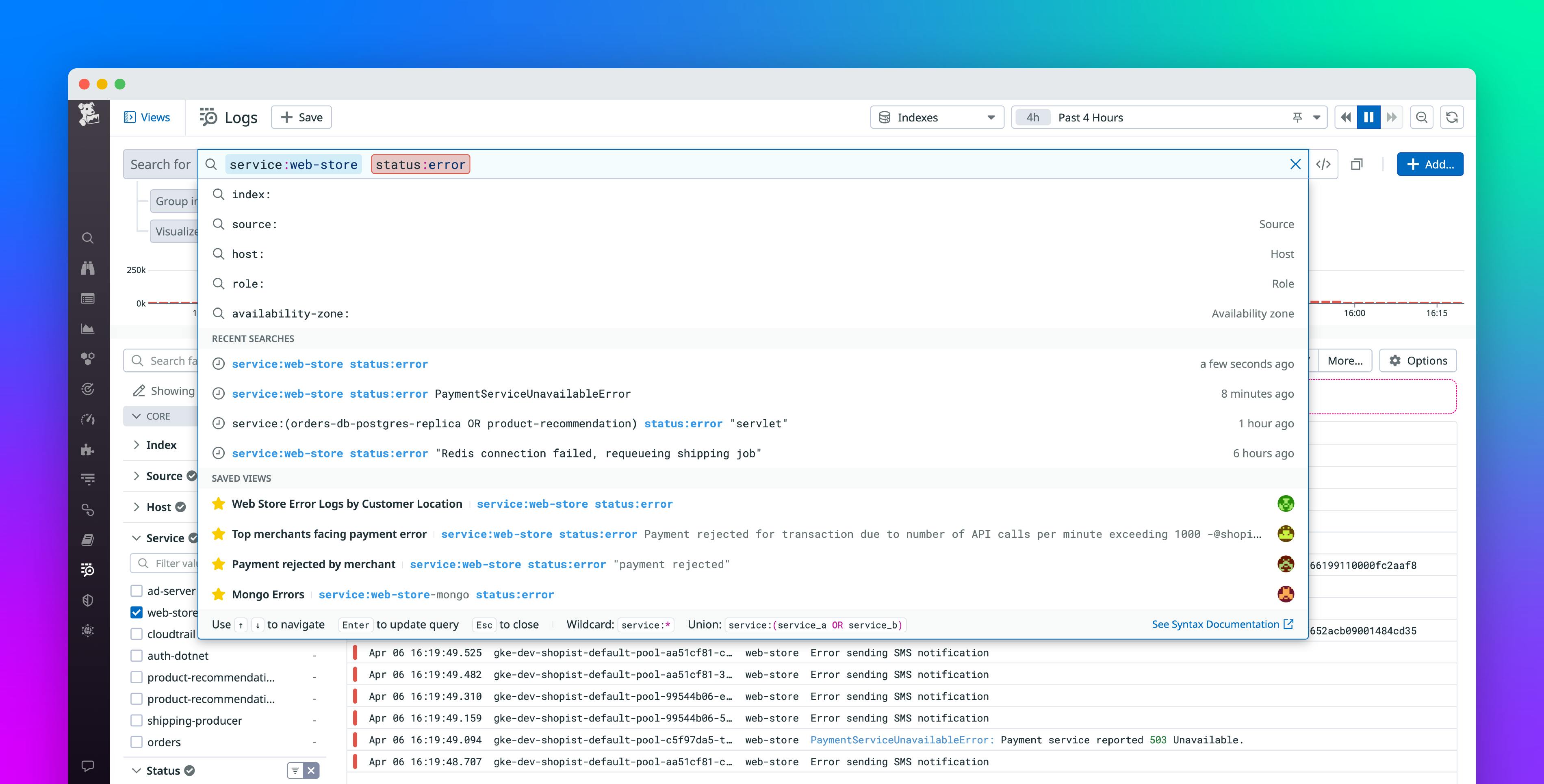 Search Your Logs Efficiently With Datadog Log Management | Datadog