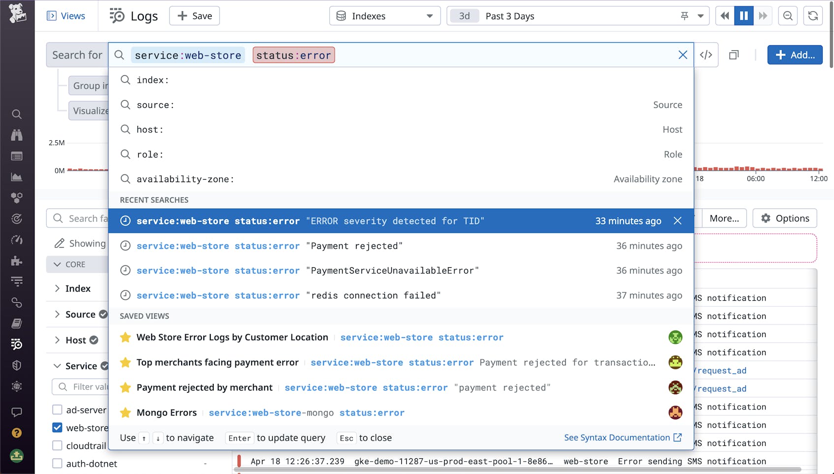 Search Your Logs Efficiently With Datadog Log Management | Datadog