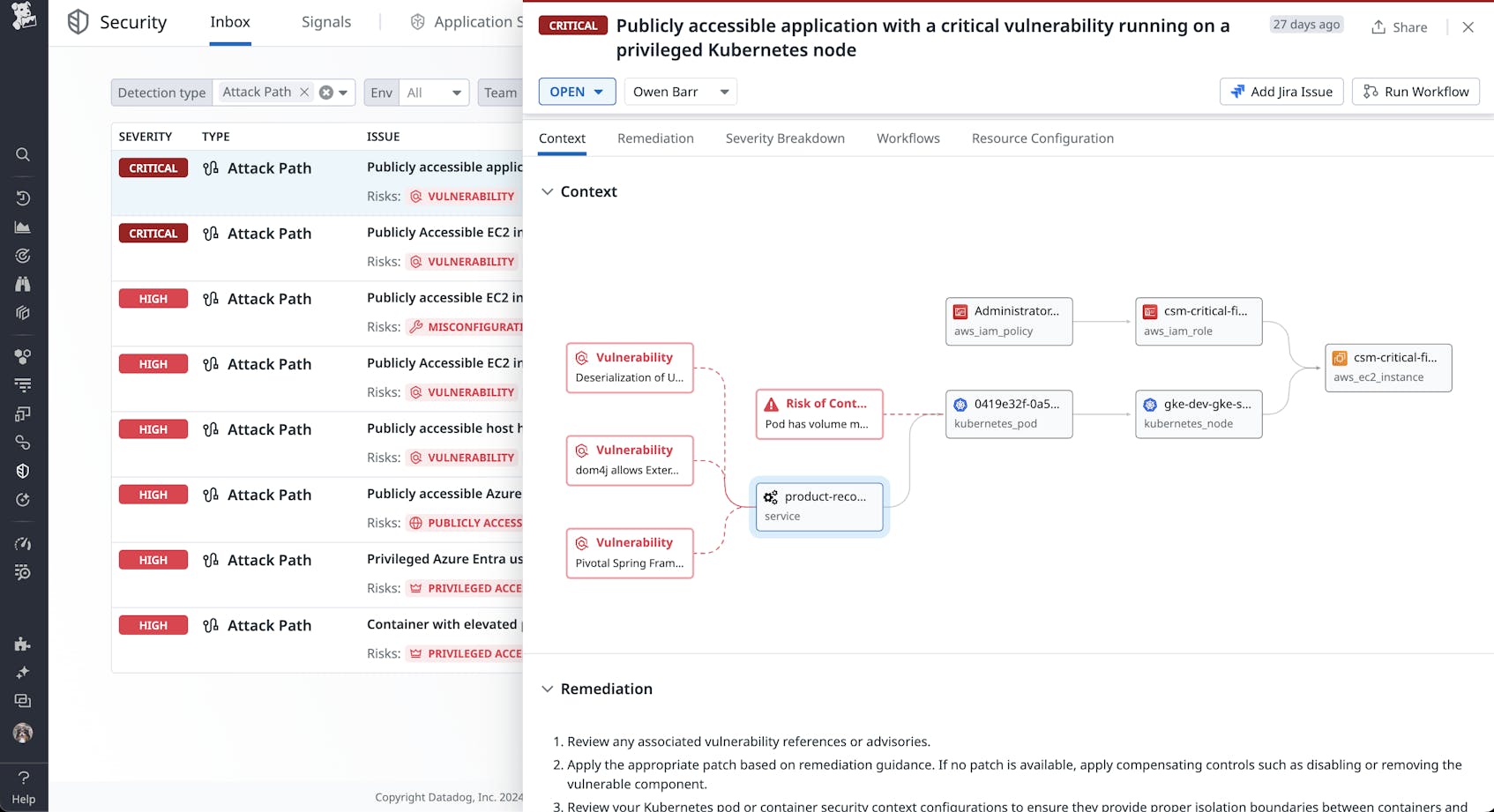 How Datadog Security Inbox Prioritizes Security Risks | Datadog