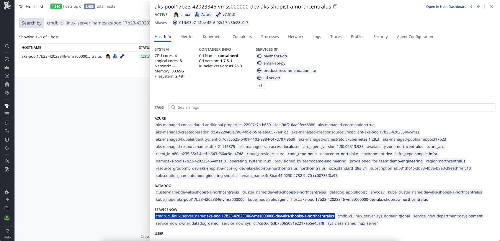 Manage Your Infrastructure With ServiceNow CMDB and Datadog | Datadog