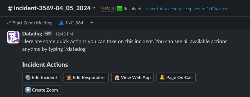 Manage Incidents Seamlessly With the Datadog Slack Integration | Datadog