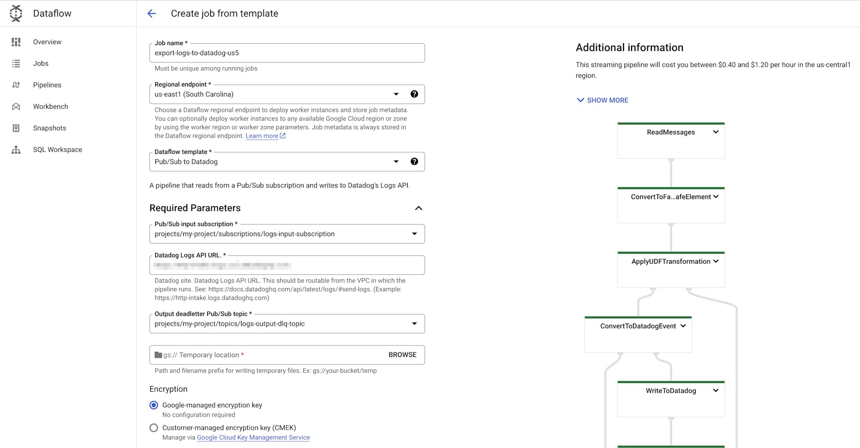 Stream Your Google Cloud Logs to Datadog With Dataflow | Datadog