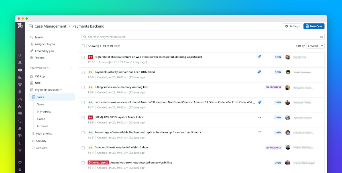 Centralize, Triage, and Track Tickets With Datadog Case Management ...