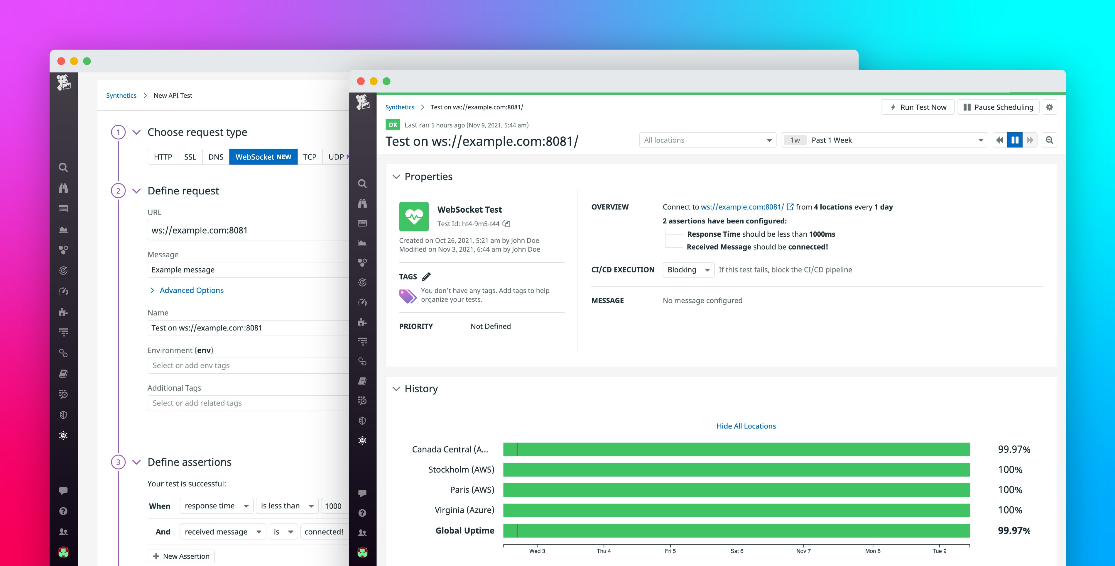 Run UDP And WebSocket API Tests To Monitor Latency Critical run-udp-and-websocket-api-tests-to-monitor-latency-critical