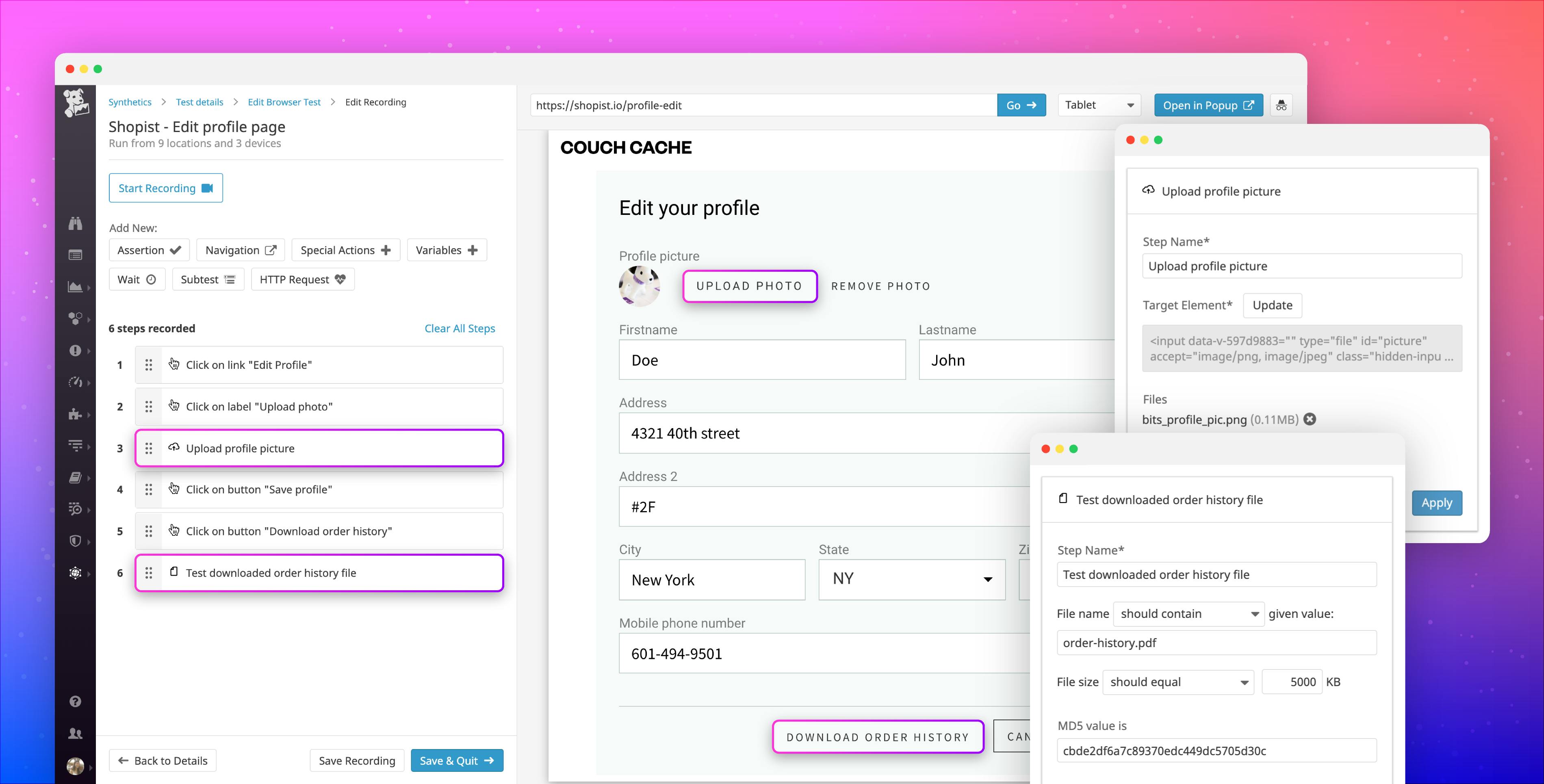 Test File Uploads and Downloads With Datadog Synthetic Browser Tests ...