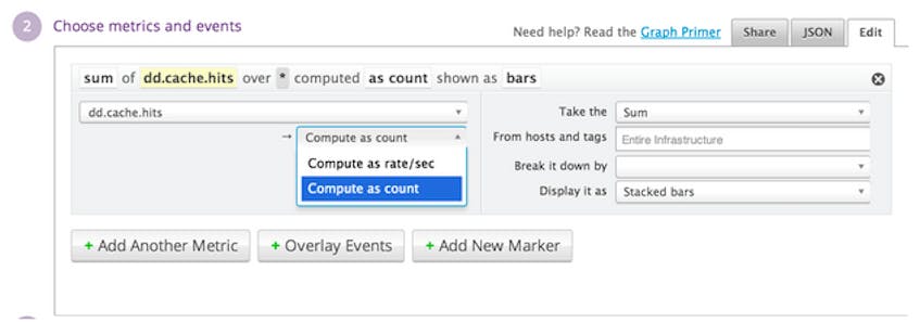 Visualize StatsD Metrics With Counts Graphing | Datadog