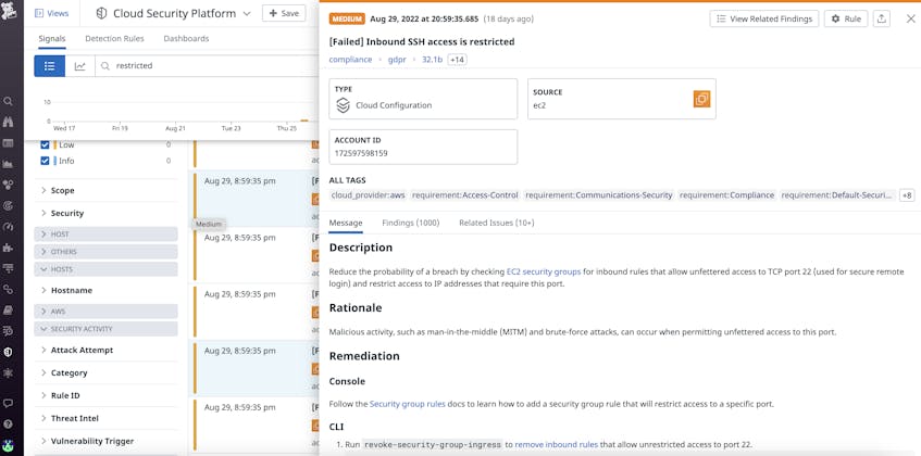 Monitor Flow Logs to Ensure VPC Security With Datadog | Datadog