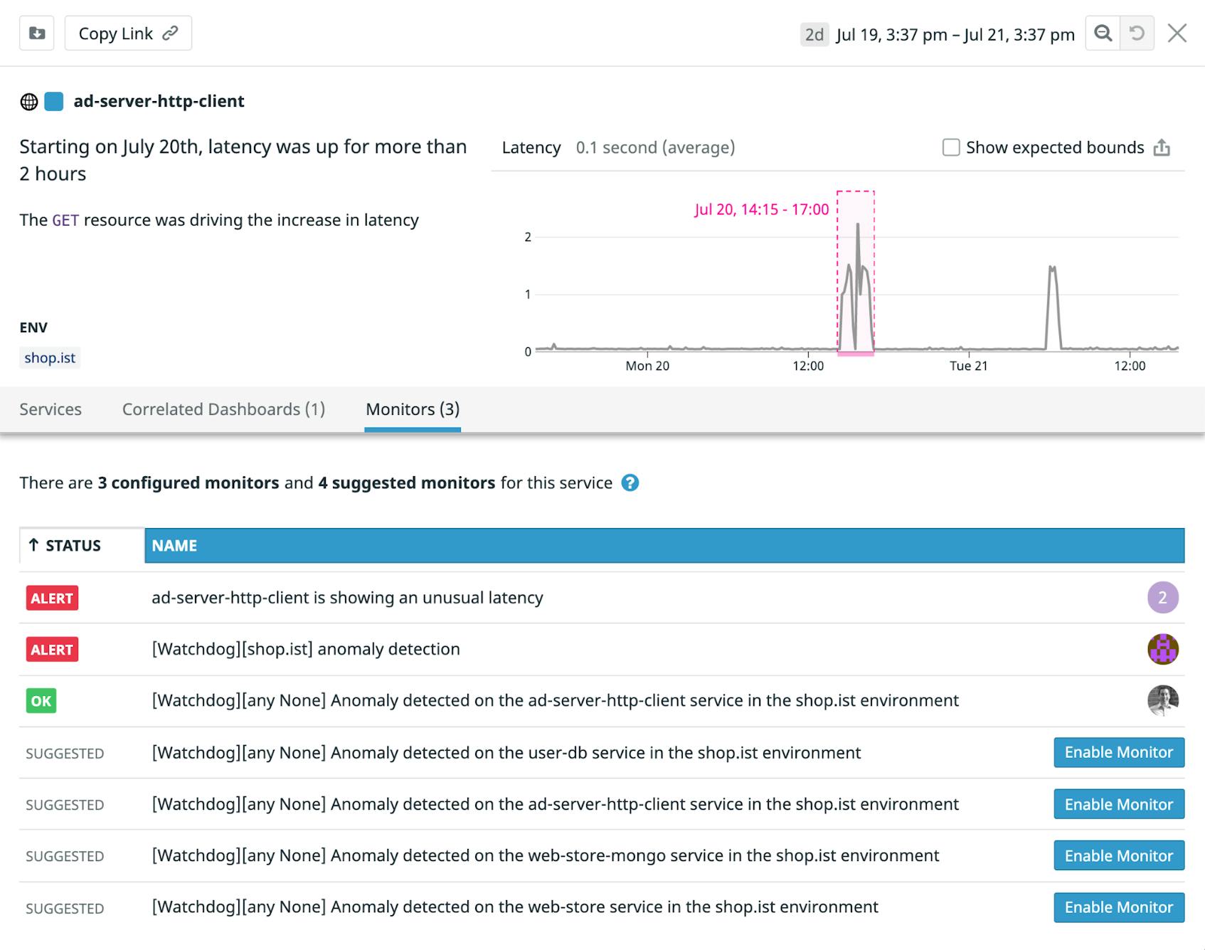 Watchdog Detects Kubernetes Anomalies and Surfaces Root Causes | Datadog