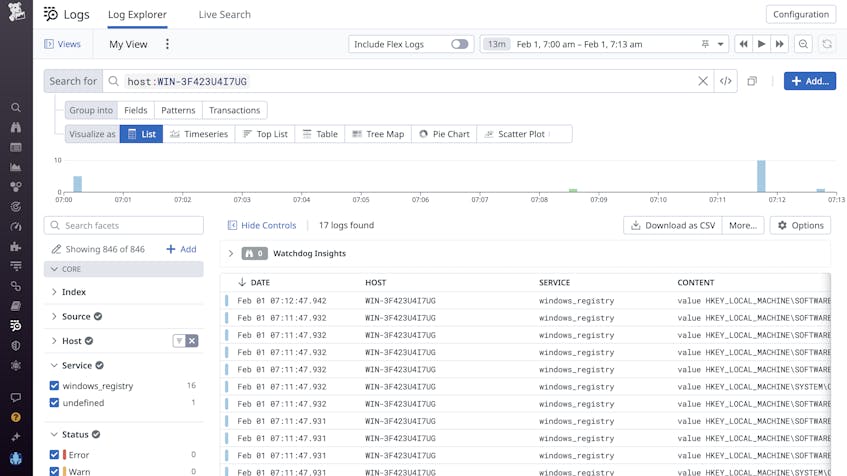 Monitor the Windows Registry With Datadog | Datadog