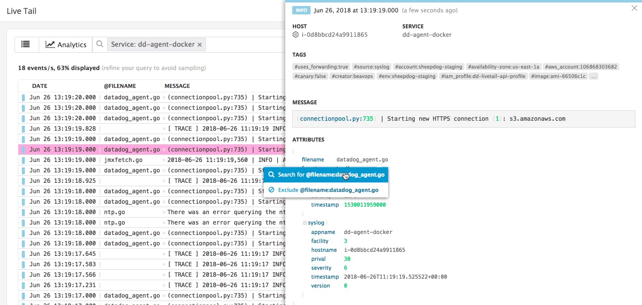 Cloud-Scale Log Monitoring | Datadog