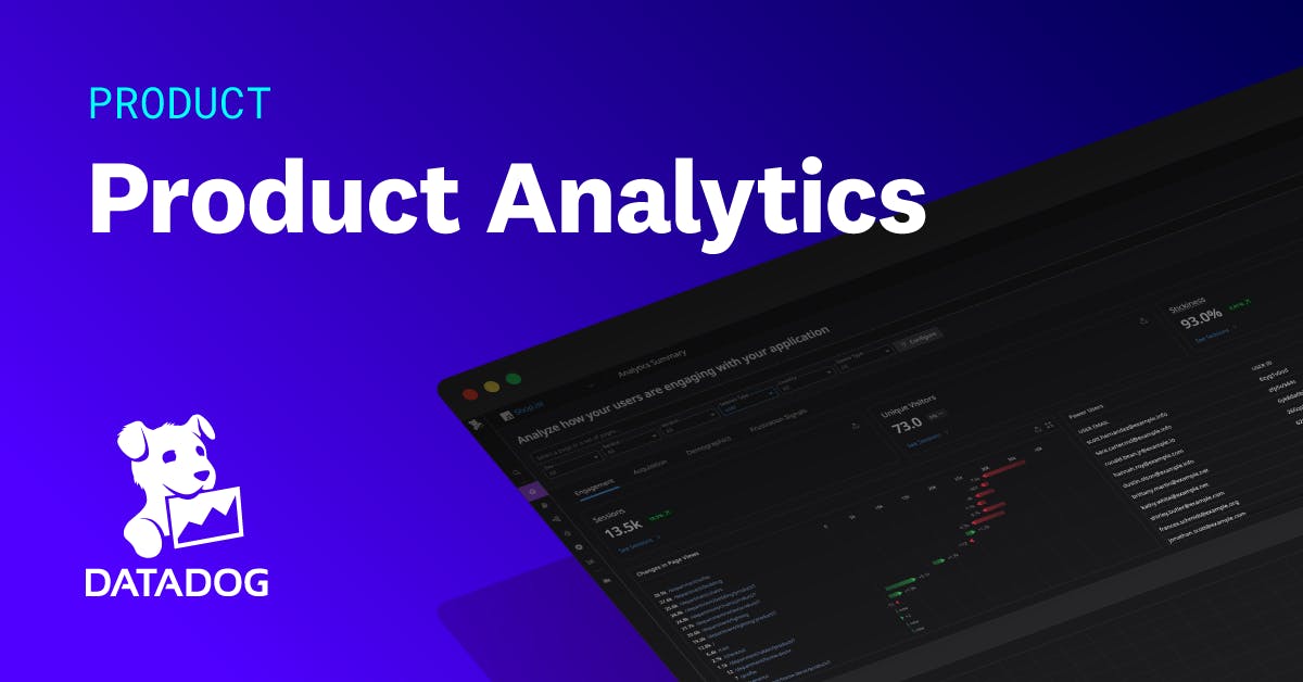 Product Analytics | Datadog