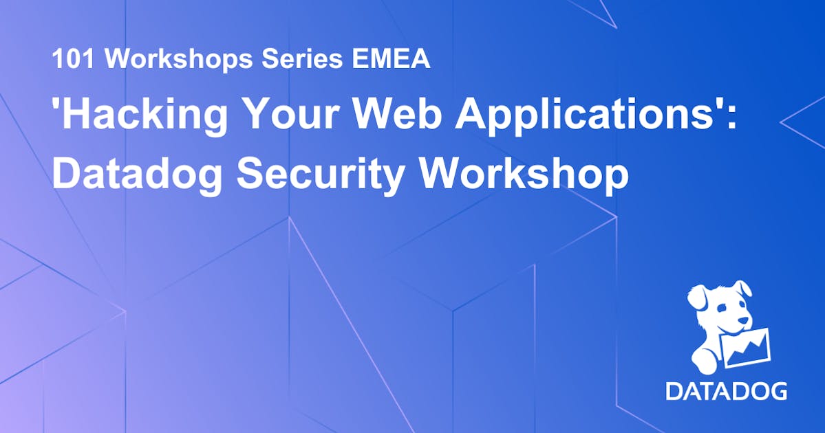 Datadog 101 : Atelier SRE | Datadog