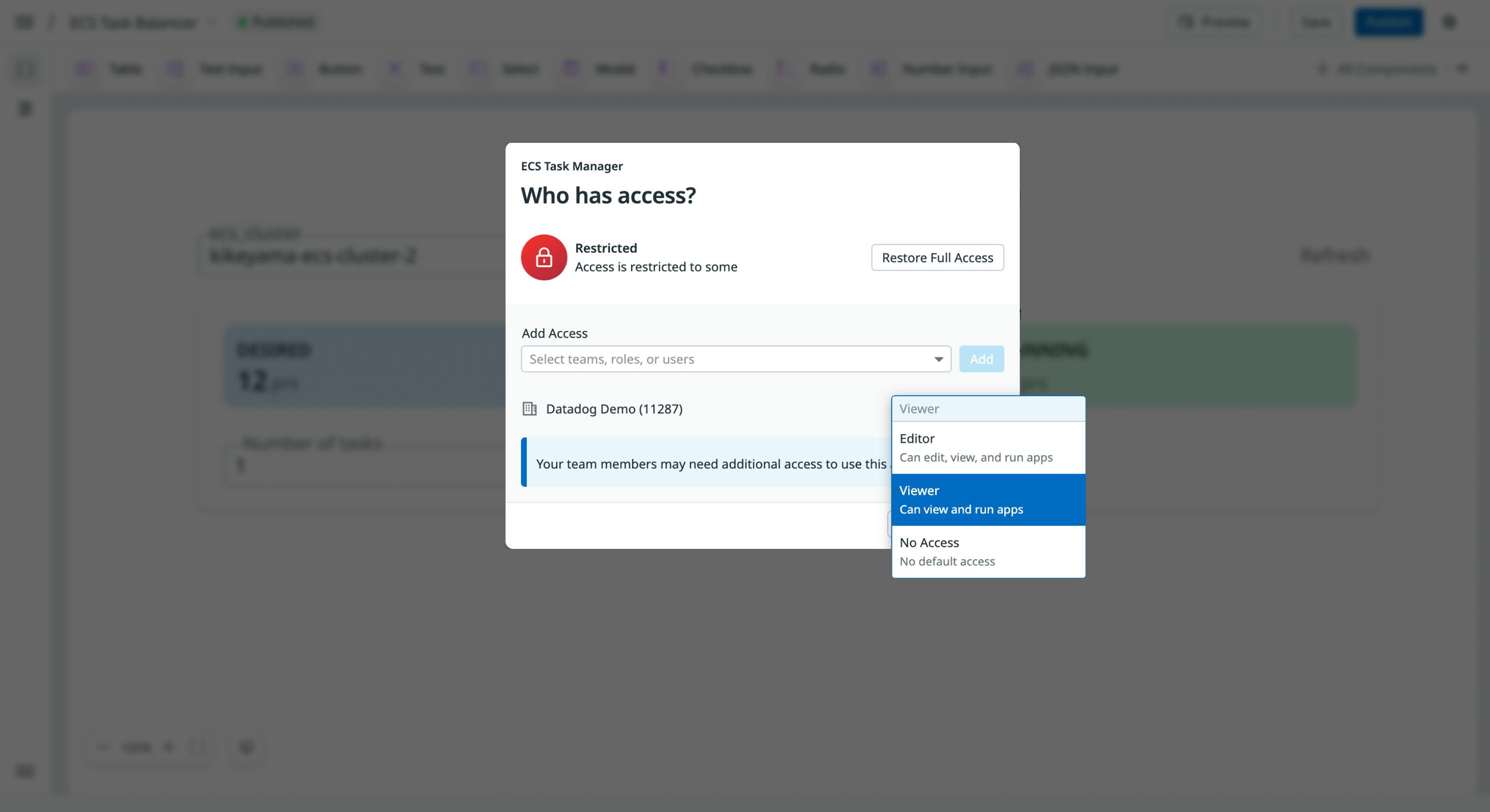 App Builder | Datadog