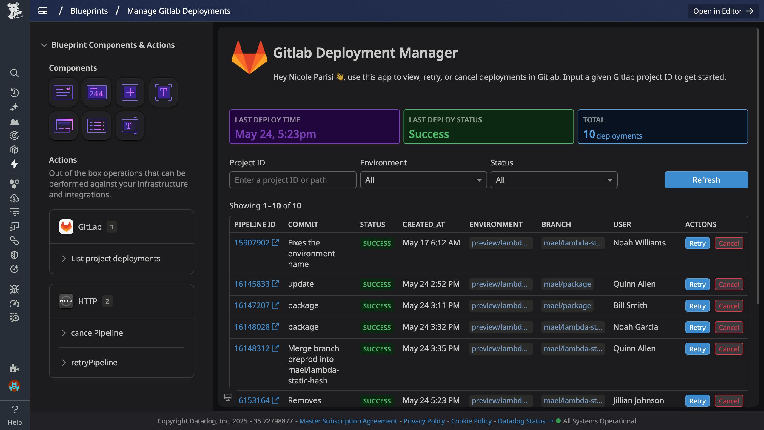 App Builder | Datadog