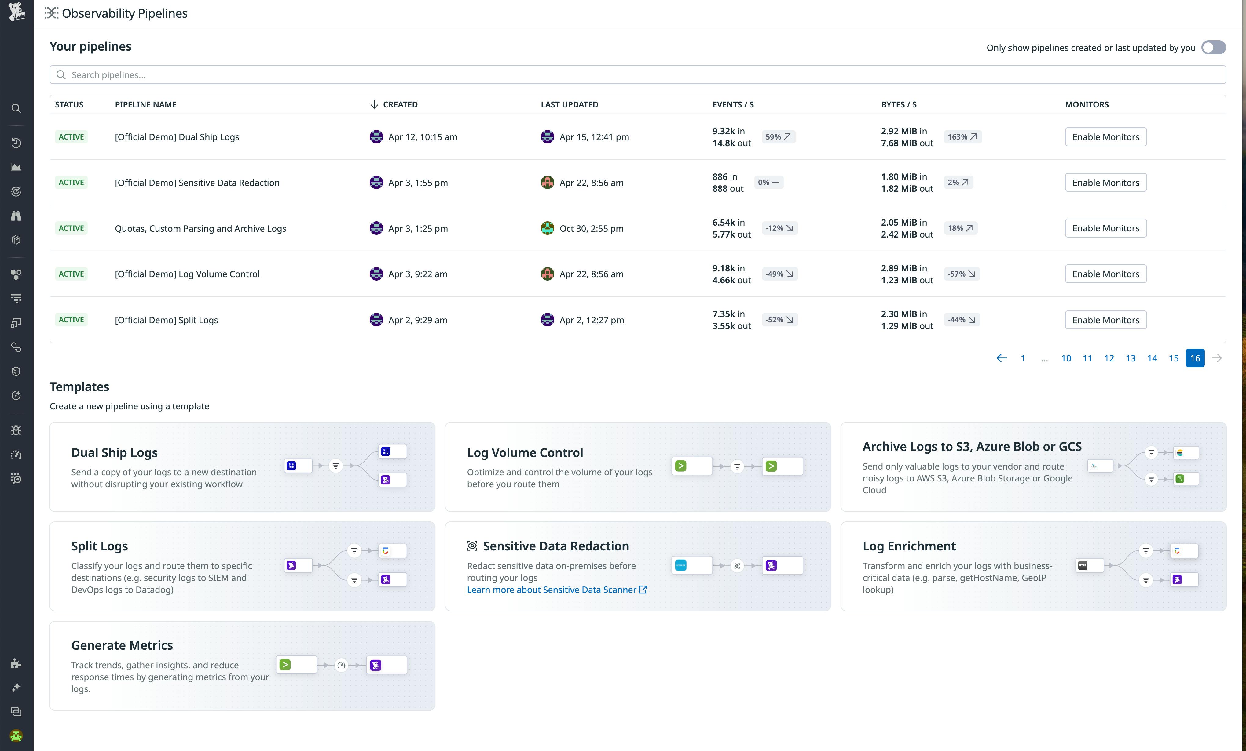 Observability Pipelines | Datadog